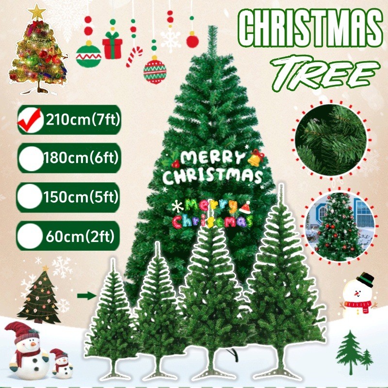 2/4/5/6/7FT Christmas Tree DIY Bare Encryption Artificial Simulation ...