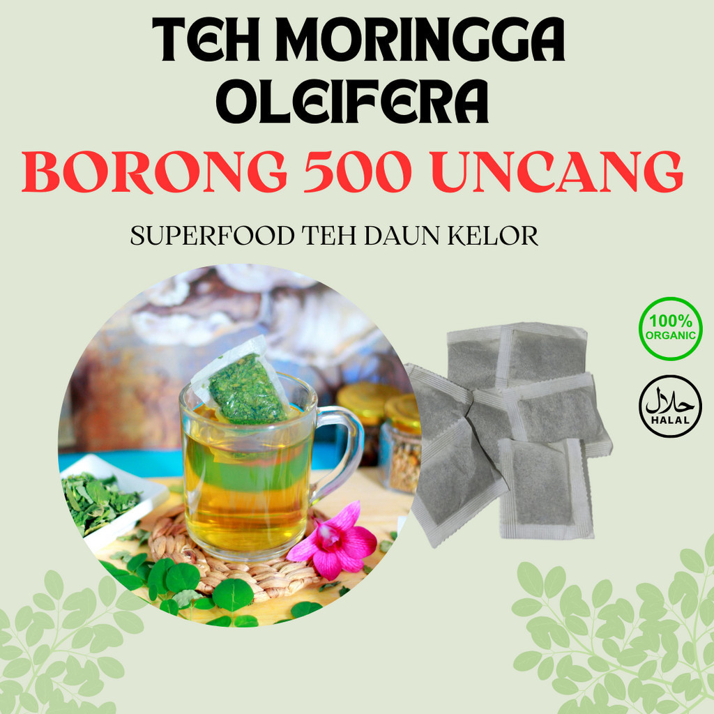 Wholesale 500 Moringa Leaf Tea Bags Moringa Oleifera Tea Superfood ...