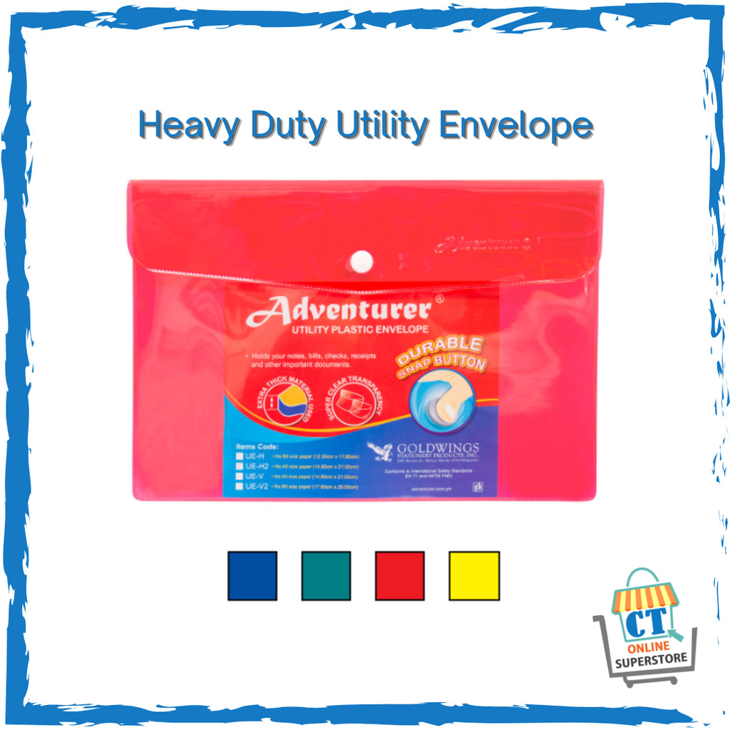 Adventurer Heavy Duty Utility Envelope (Size 259 (w) x 178 (h) mm ...