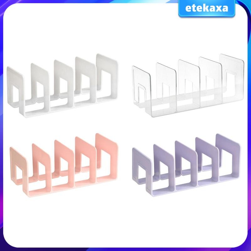 [Etekaxa] Acrylic Bookends, Book Holder, Office Supplies, Multifunction ...