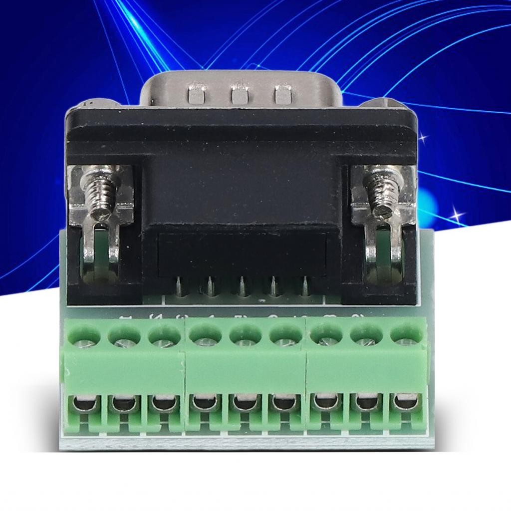 Xguli Terminal Block DB9 Male Header to Screw 9 Pin Connector Break Out ...