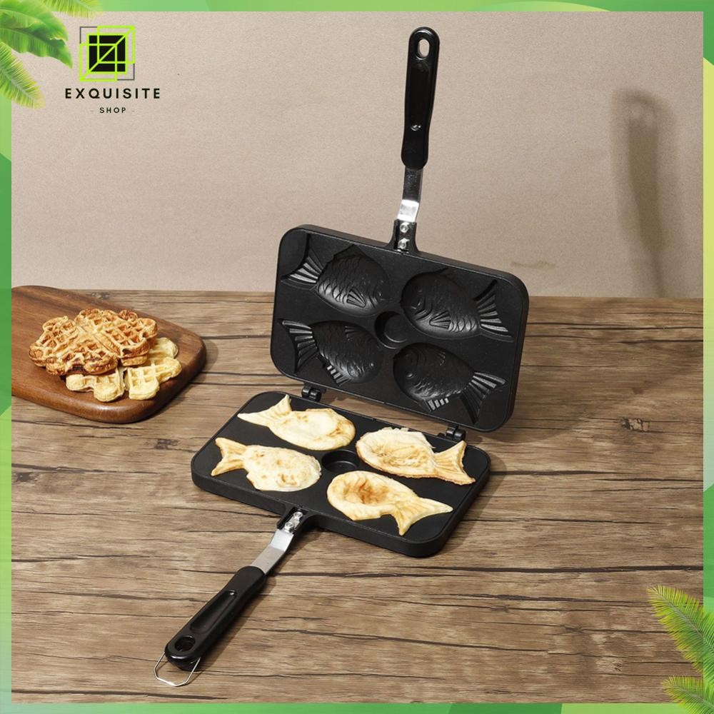 【EST】 Four Fish Shaped Japanese Pancake Pan Non-Stick Kitchen DIY ...