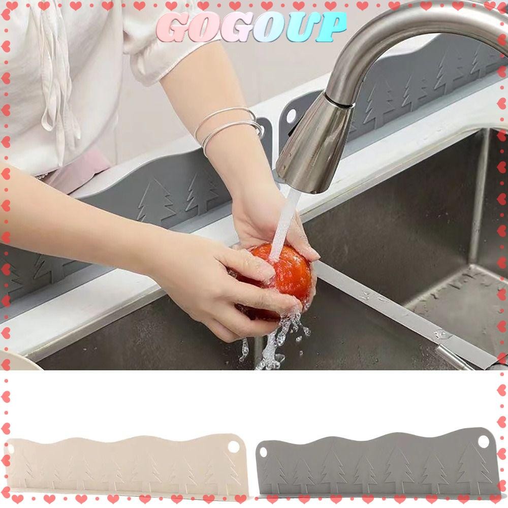 GOGOASDGRF Water Splash Guard, Suction Cup Wash Basin Sink Baffle Board ...