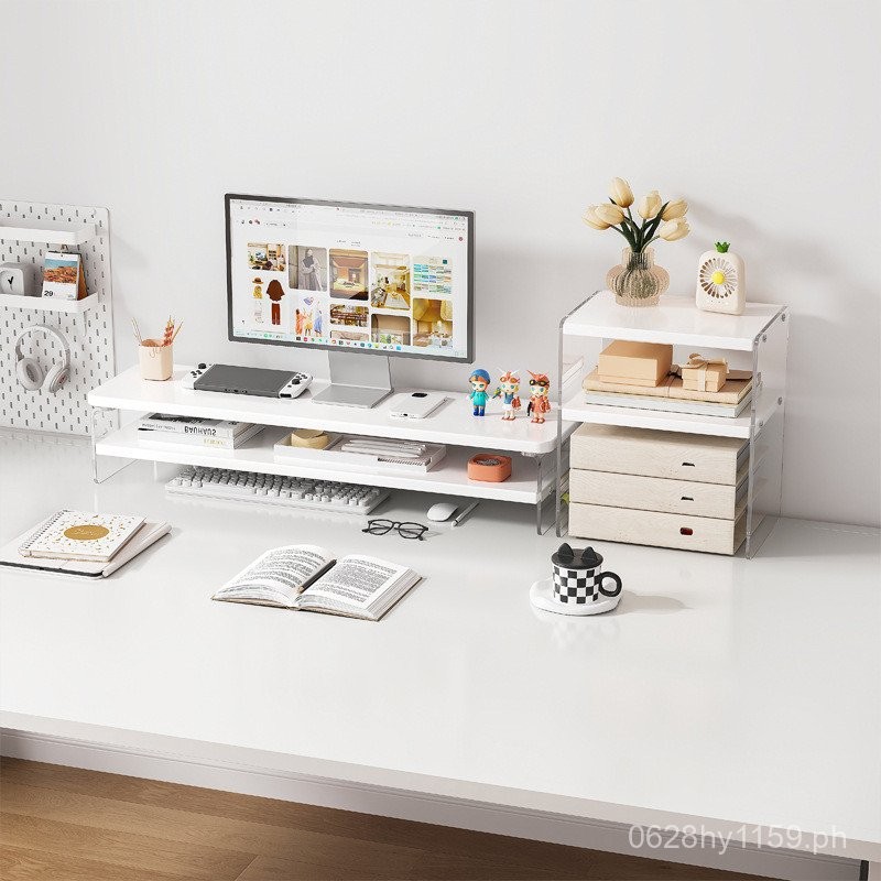 Office Workstation Desktop Bracket Base Storage Rack Stand Organizer ...