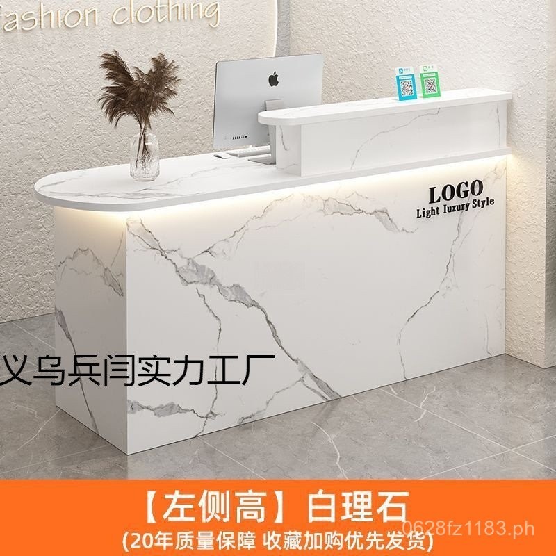 Small Supermarket Cashier Counter Bar Simple Front Desk Clothing Store ...