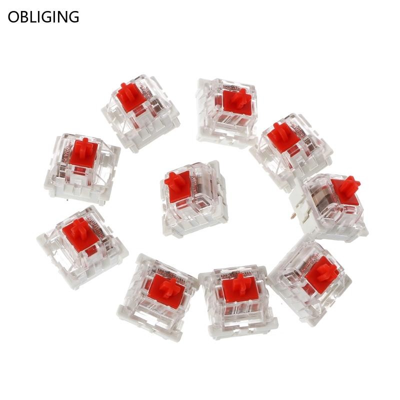 BLING 10PCS Set Tactile Switch for Mechanical Keyboard Cherry MX Clone ...