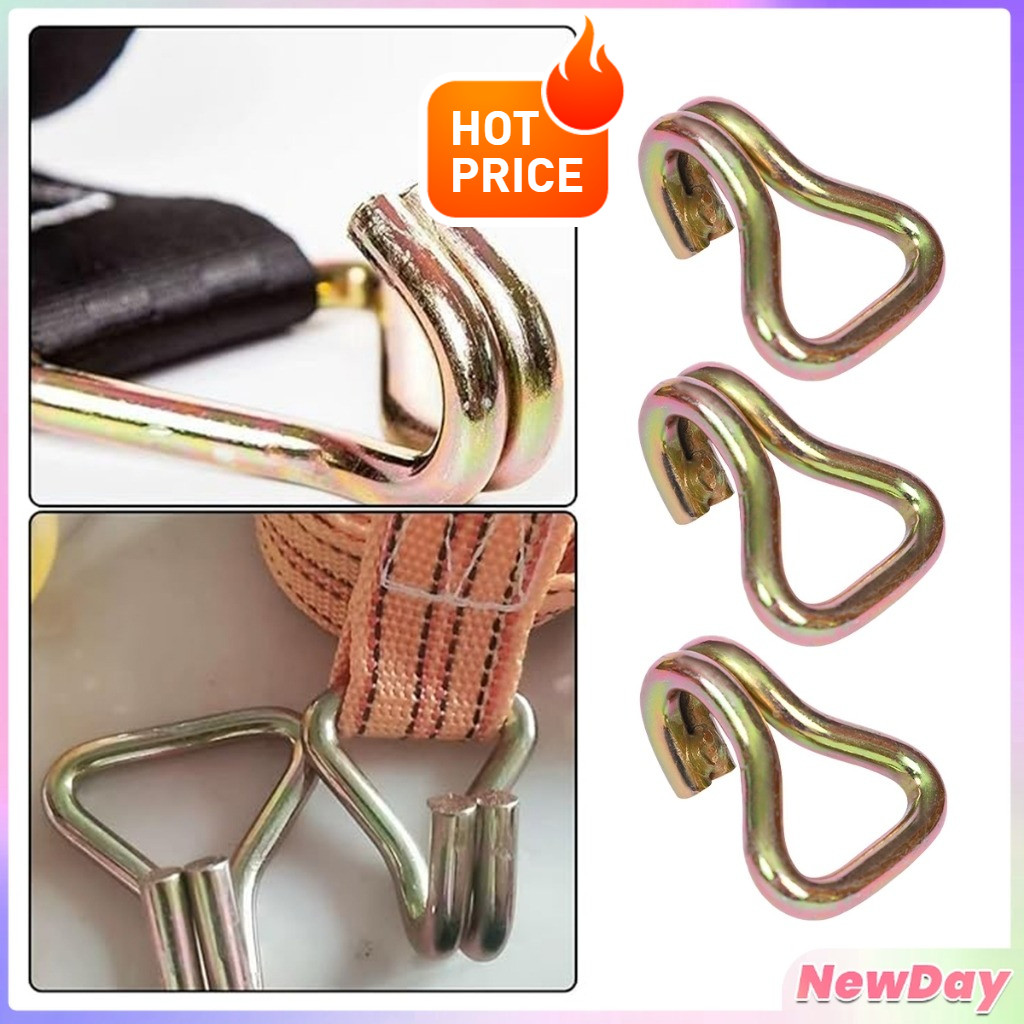 N.D Double J Hooks Plate Hook Heavy Duty Ratchet Tie Down Webbing Strap ...