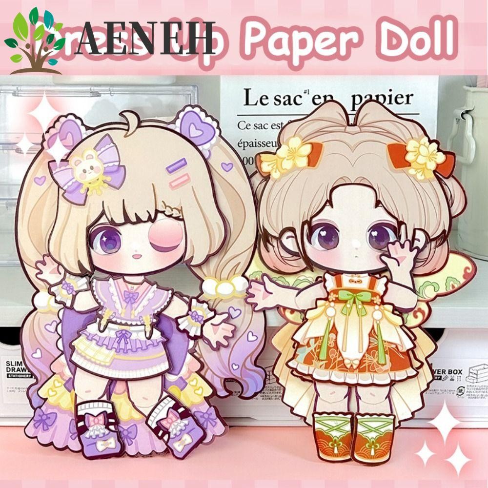 AENEH DIY Paper Puppet Toy, Anime Activity Books Handmade 3D Dress Up ...