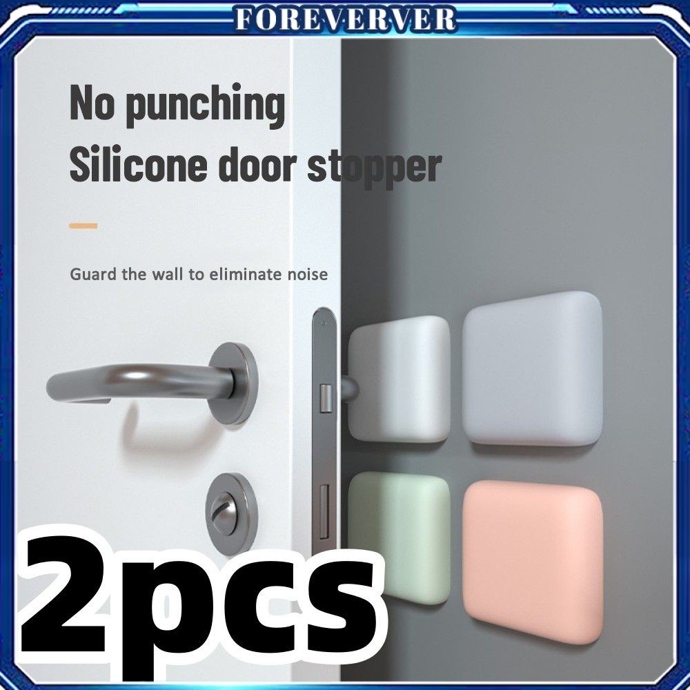 2PCS Silicone Door Buffer Pad Self-Adhesive Door Handle Mute Anti-Shock ...
