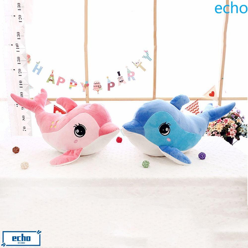 ECHOTHREAD Dolphin Plush Toy Children Kawaii Peluche Dolphin Ragdoll ...