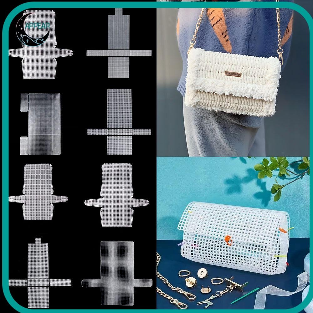APPEAR Weaving Plastic Mesh Cloth, Plastic White Bag Fixed Grid Sheet ...
