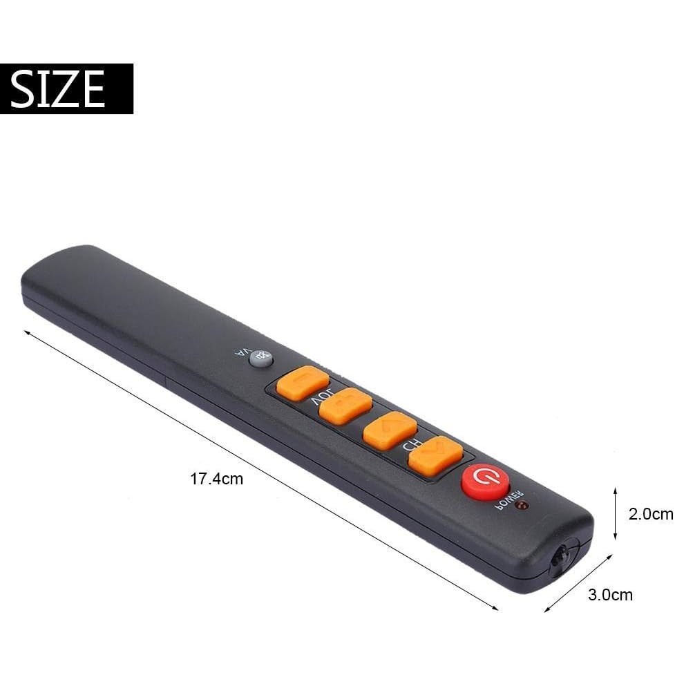 Learning Remote Control with Big Buttons 6 Keys Universal Remote ...