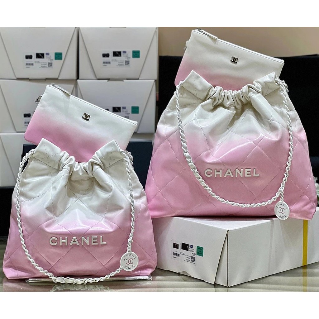 22bag Strawberry Milkshake Gradient Trash Bag Shoulder Bag | Shopee ...