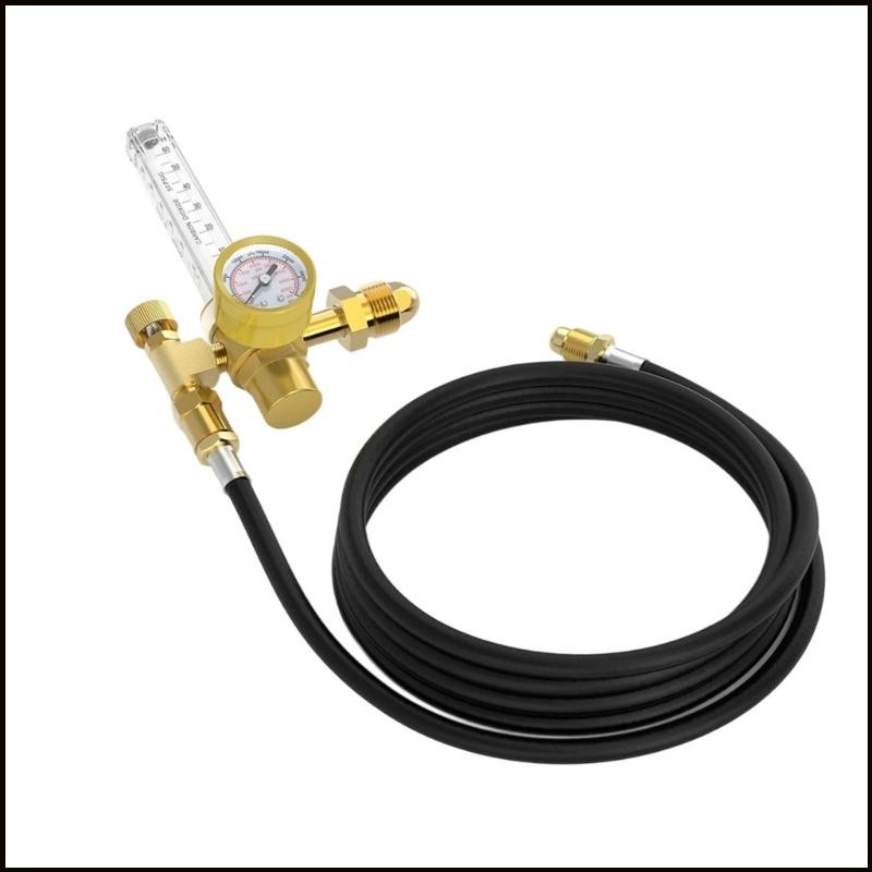 RUN CO2 Argon Regulator Adjustable Gas Regulator With Hose And Multiple ...