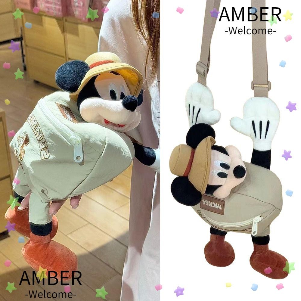 AMBER Crossbody Bag, Y2K Nylon Shoulder Bag, Mickey Cartoon Travel ...