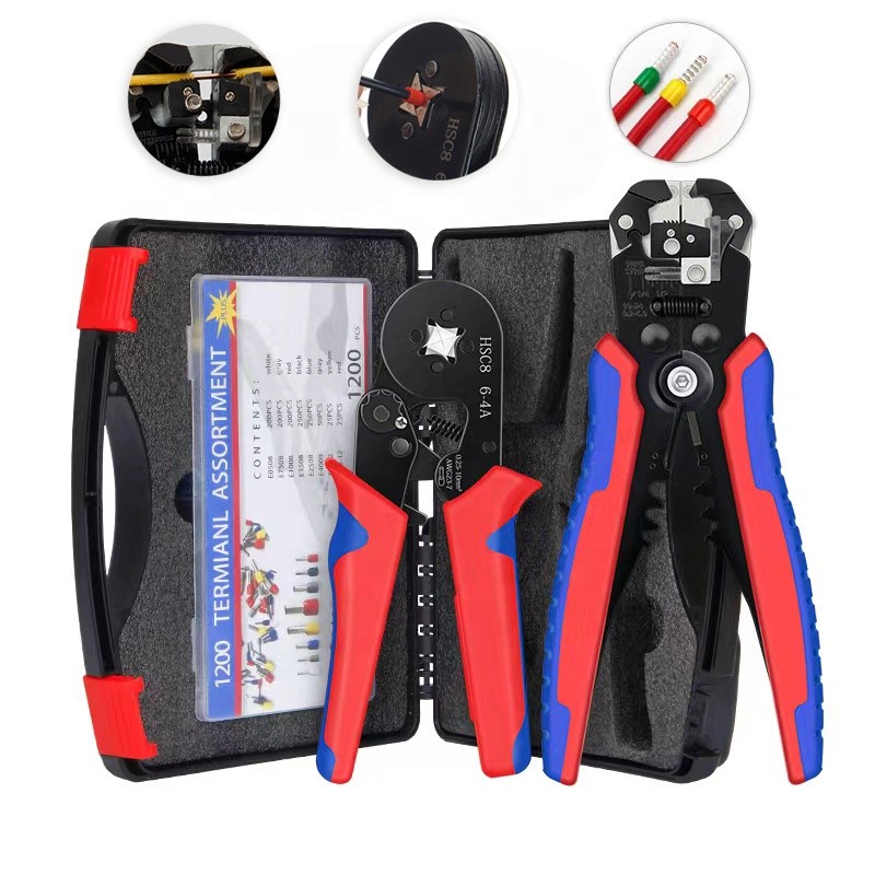 LESU Wire Stripper Tool Set Crimping Pliers HSC8 6-4A HS-D2 ...