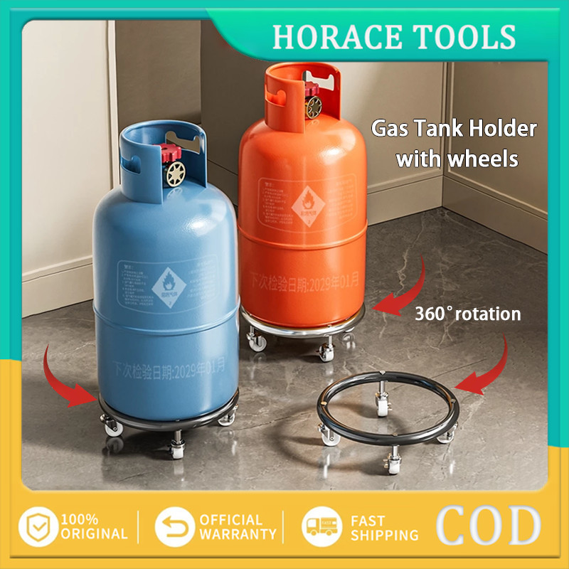 Gas Tank Holder with wheels Propane Tank Stand movable | Shopee Philippines