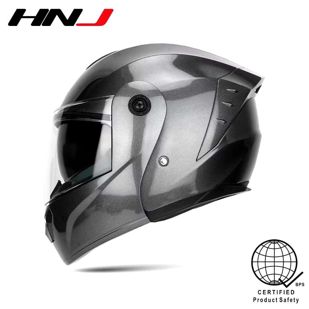 HNJ A4-001-MD Modular Helmet Full Face for Motorcycle Open Helmet Men ...