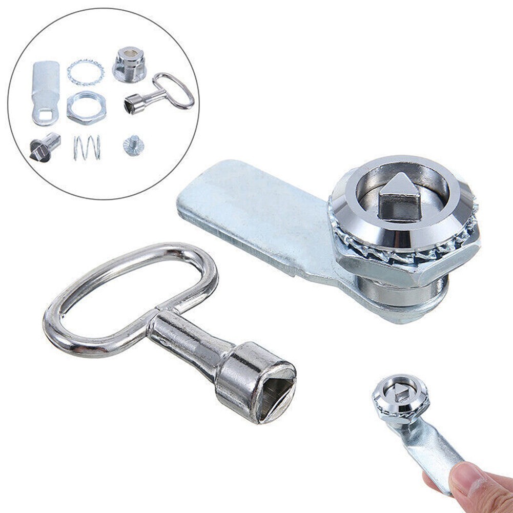 July new ️ Iron Gas Electric Meter Cam Lock And Key Kit for Door ...