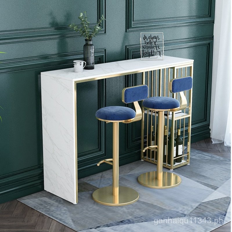 MZ Bar Table Bar Chair Dining Table Marble Living Room Partition Long ...