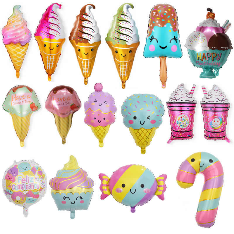 Ice Cream Cone Popsicle Series Birthday Balloon Balloon Arrangement ...