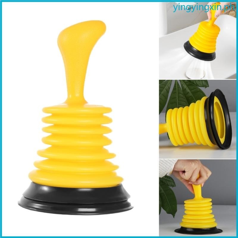 YIN 19cm Suction Plunger Reusable Easy to Operate Plunger Bathroom ...