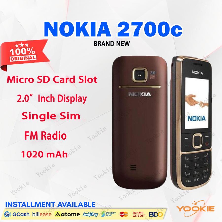 Keypad Phone 2700c Classic Phone Backup Phone N2700 Camera Memory Card ...