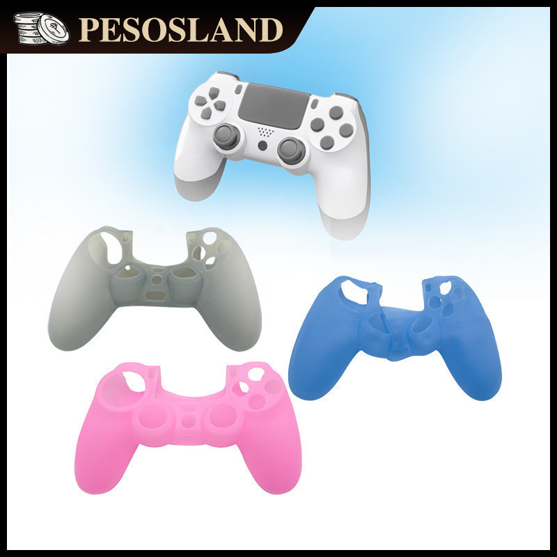 1Pcs PS4 DS4 Plain Color Silicone Case Non-Slip Silicone Gel Rubber ...