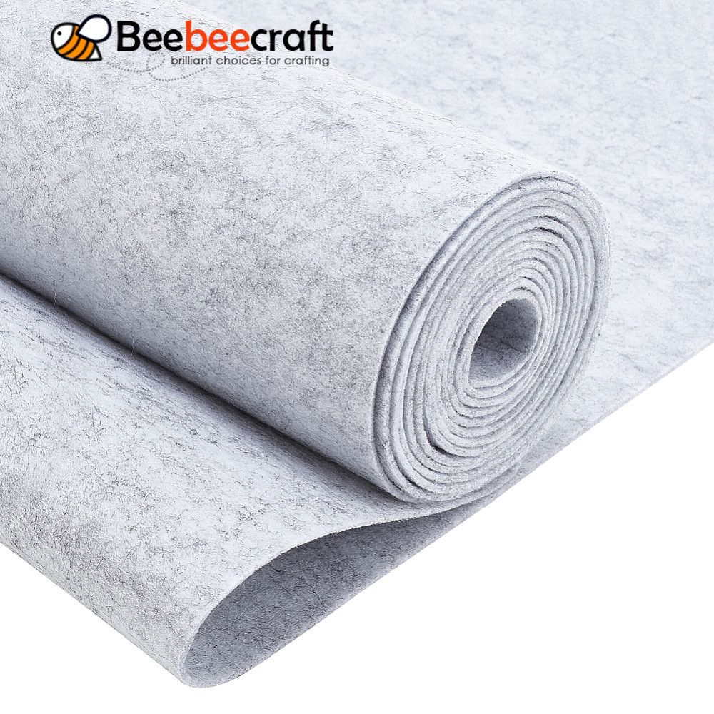 1Roll Polyester Felt Fabric DIY Crafts Light Grey 300x24x0.2cm | Shopee ...