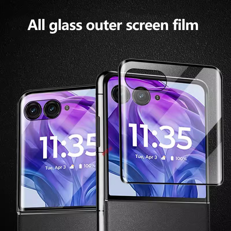 Full Cover Toughened Tempered Glass Film For Motorola Razr 50 Ultra ...