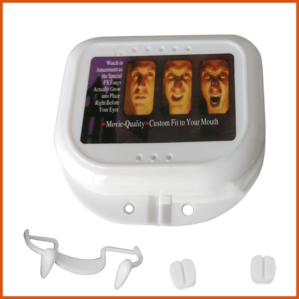 Resin Vampire Teeth Fangs Halloween Props Retractable Vampire Fangs ...