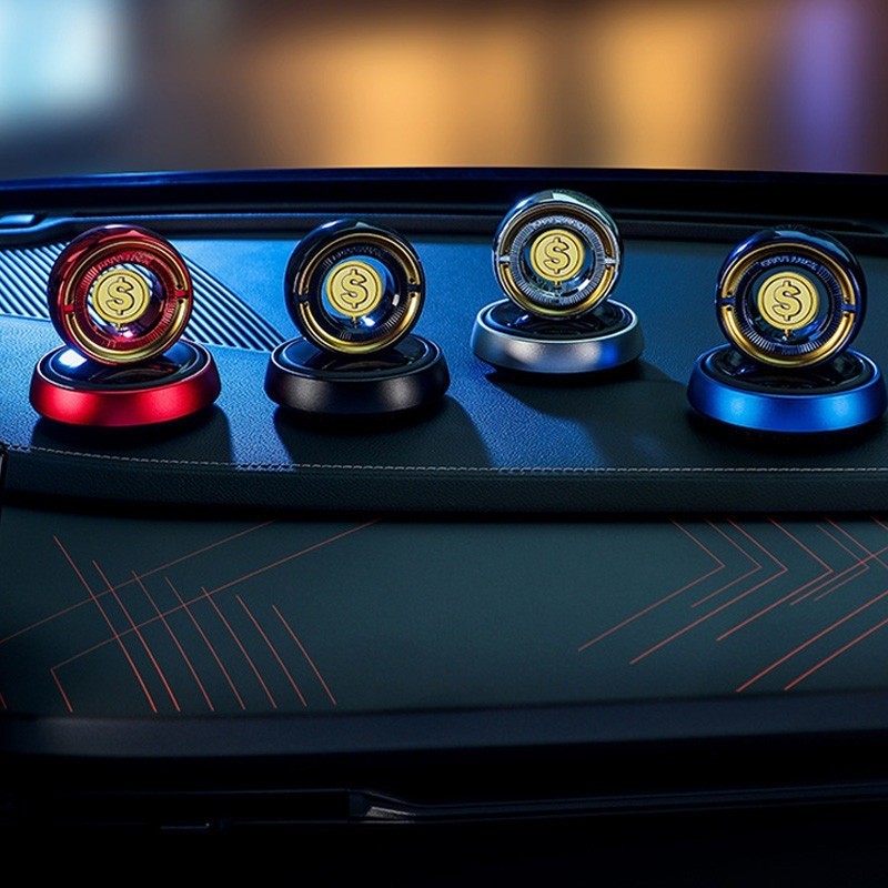 Solar Rotating Car Air Freshener Car Perfume Decoration Long-lasting ...