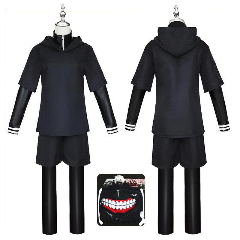 Tokyo Ghoul Kaneki Ken Battle Suit 4 Piece Set cosplay | Shopee Philippines