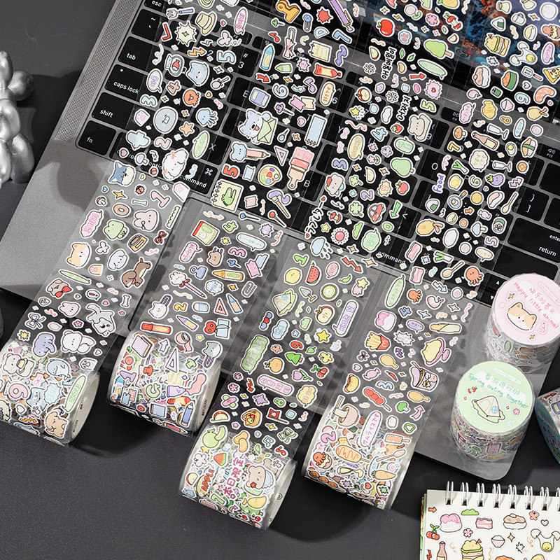 Waste disposal tape cute little pattern can be decorated handbook ...