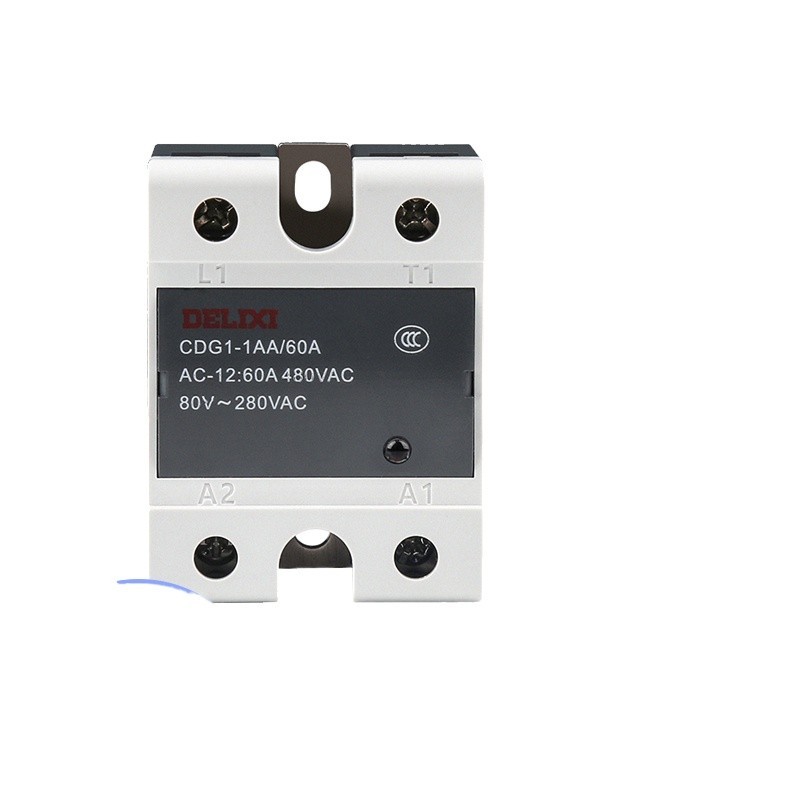 Delixi small 24v solid state relay 40a single-phase 220v DC control AC 12 solid ssr-40da ...