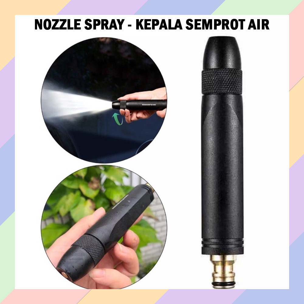 HS01 Water Spray Head Hose Nozzle Spray Car Motorcycle Garden Wash 20B5 ...