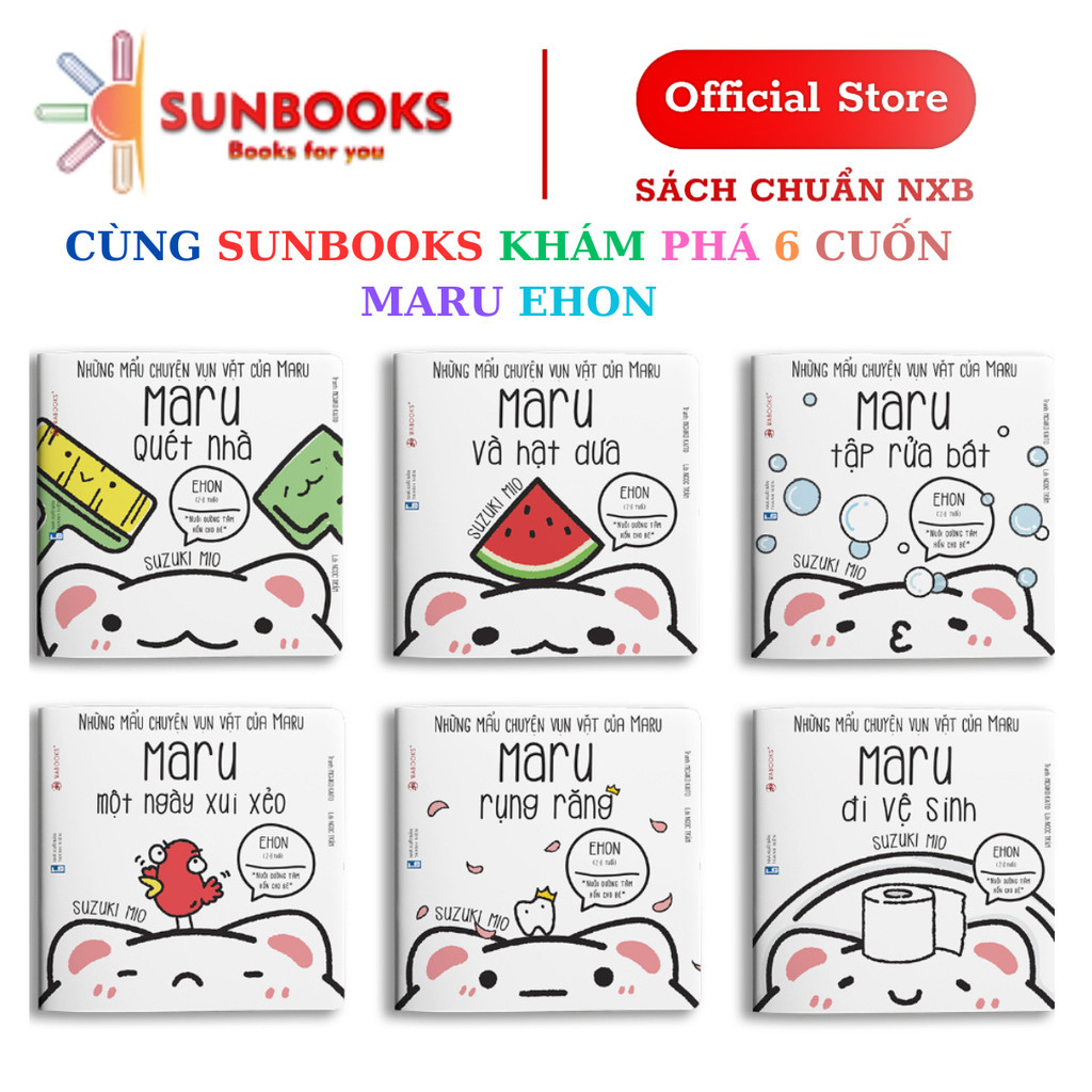 Ehon Combo book of 6 Japanese Maru Ehon books for children from 2 to 8 ...