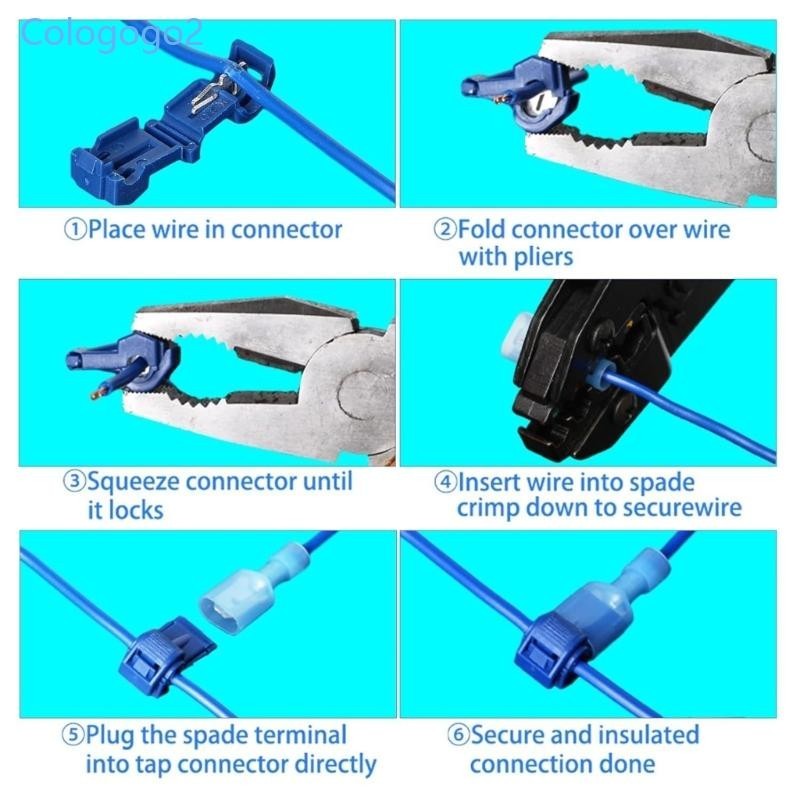 COLO 200pcs Wire Splices Connector Set Multifunction for Quick Safe ...