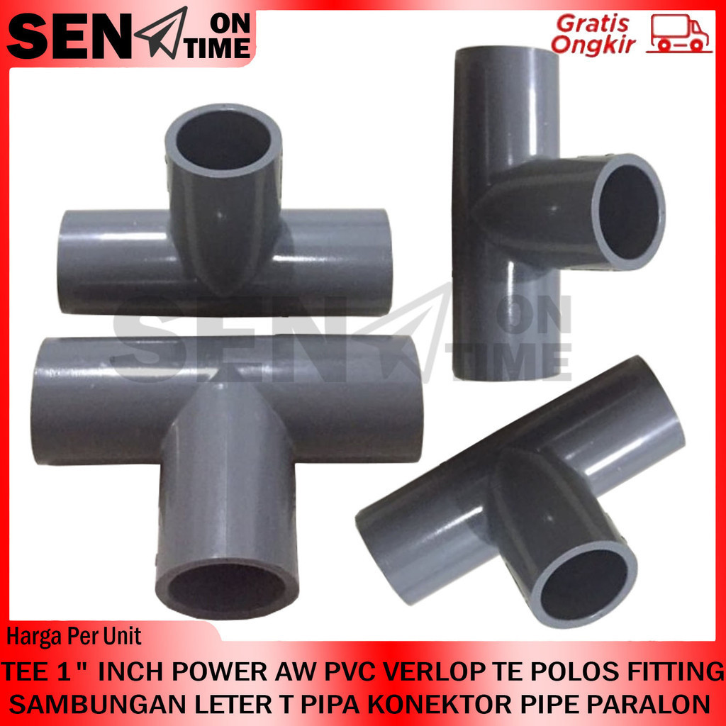 Power Tee 1" Inch Aw Pvc Verlop Te Reducer Vlok Plain Fitting Connection Letter T Pipe Thickness ...
