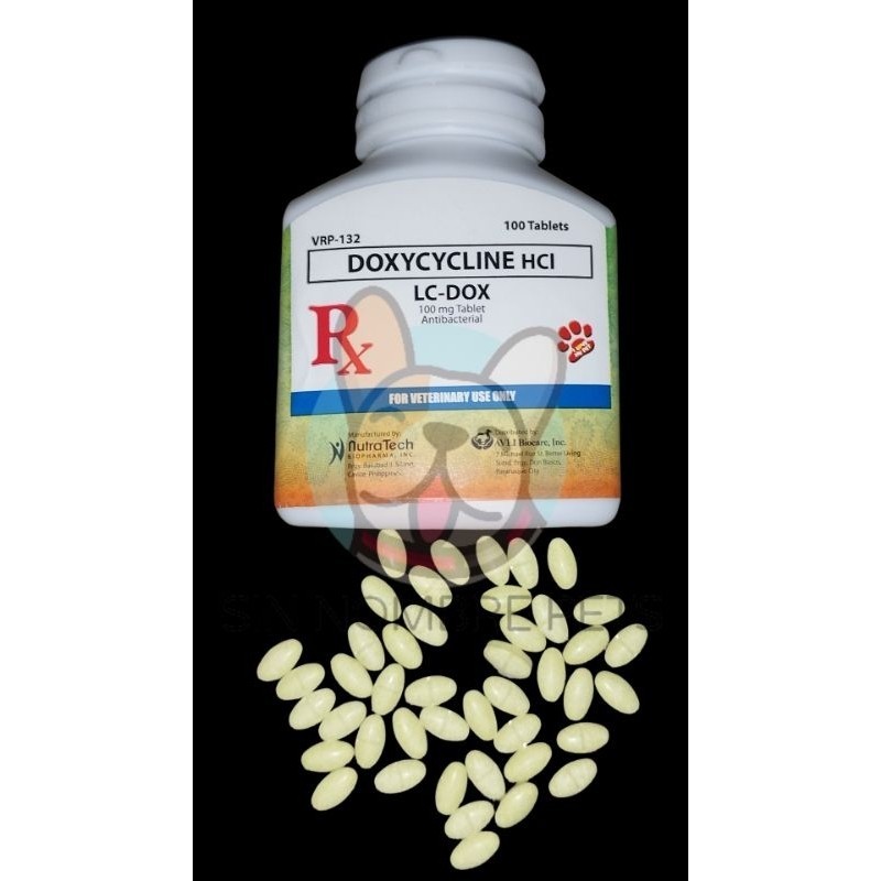 LC DOX TABLET 100mg Antibacterial FOR DOG & CAT SOLD PER TABLET Lc Vit ...