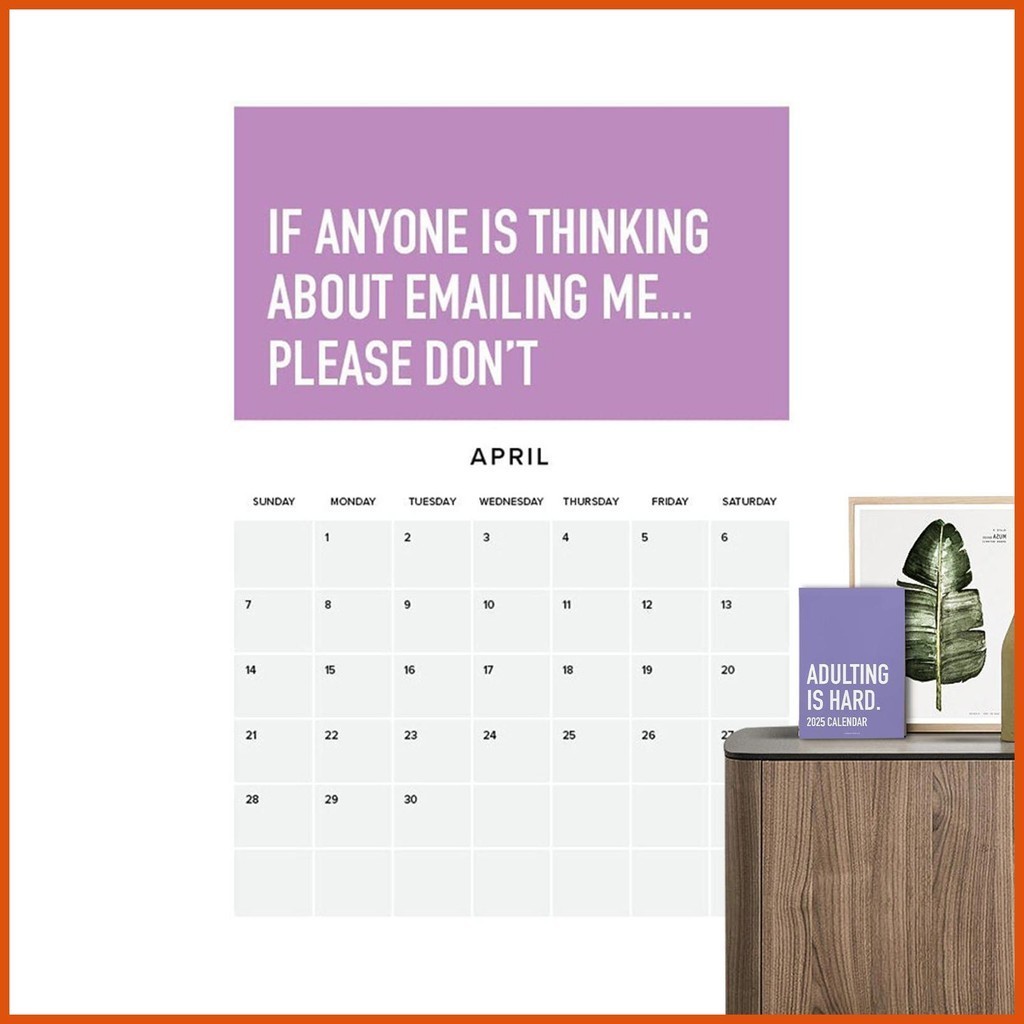 Daily Planner Notepad Calendar Funny 2025 Planner Wall Calendar Funny ...