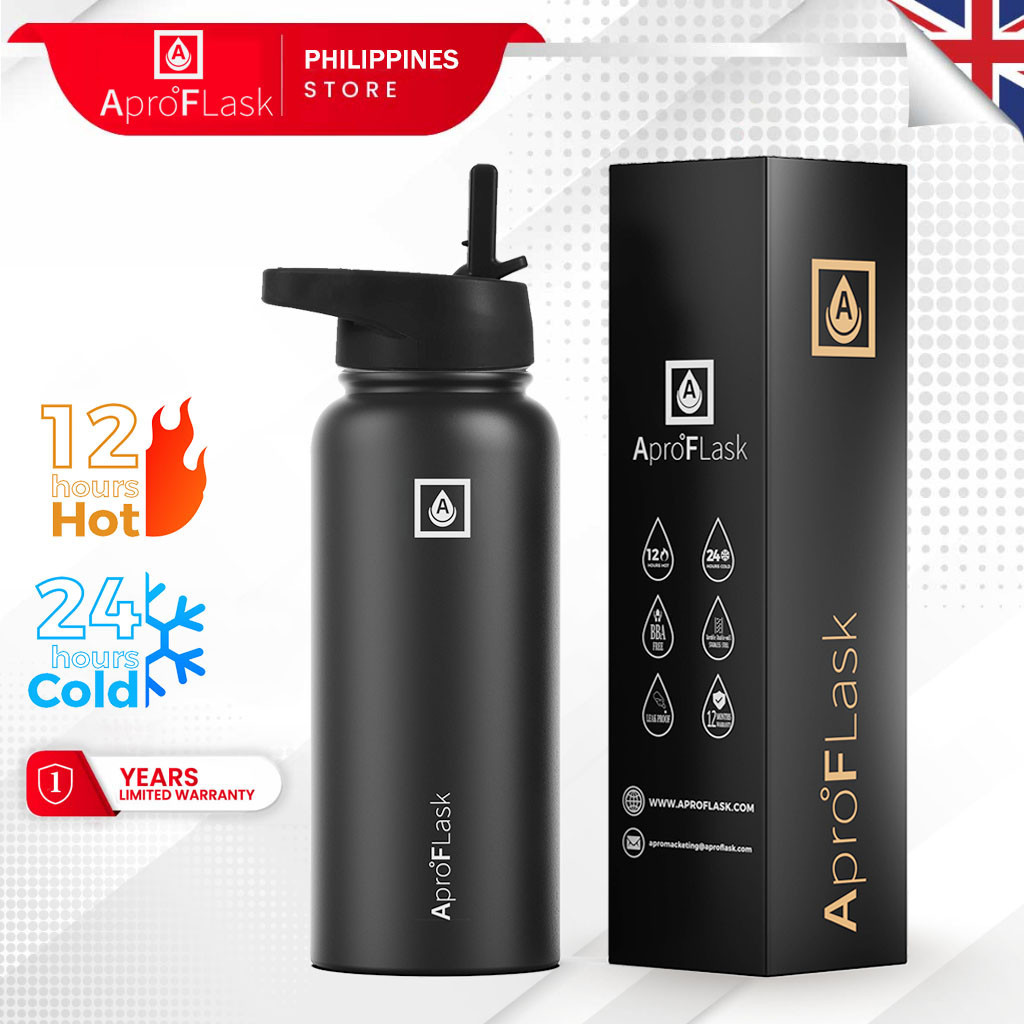 Apro°Flask 22/32oz Tumbler Wide Mouth Straw Lid Vacuum Insulated ...
