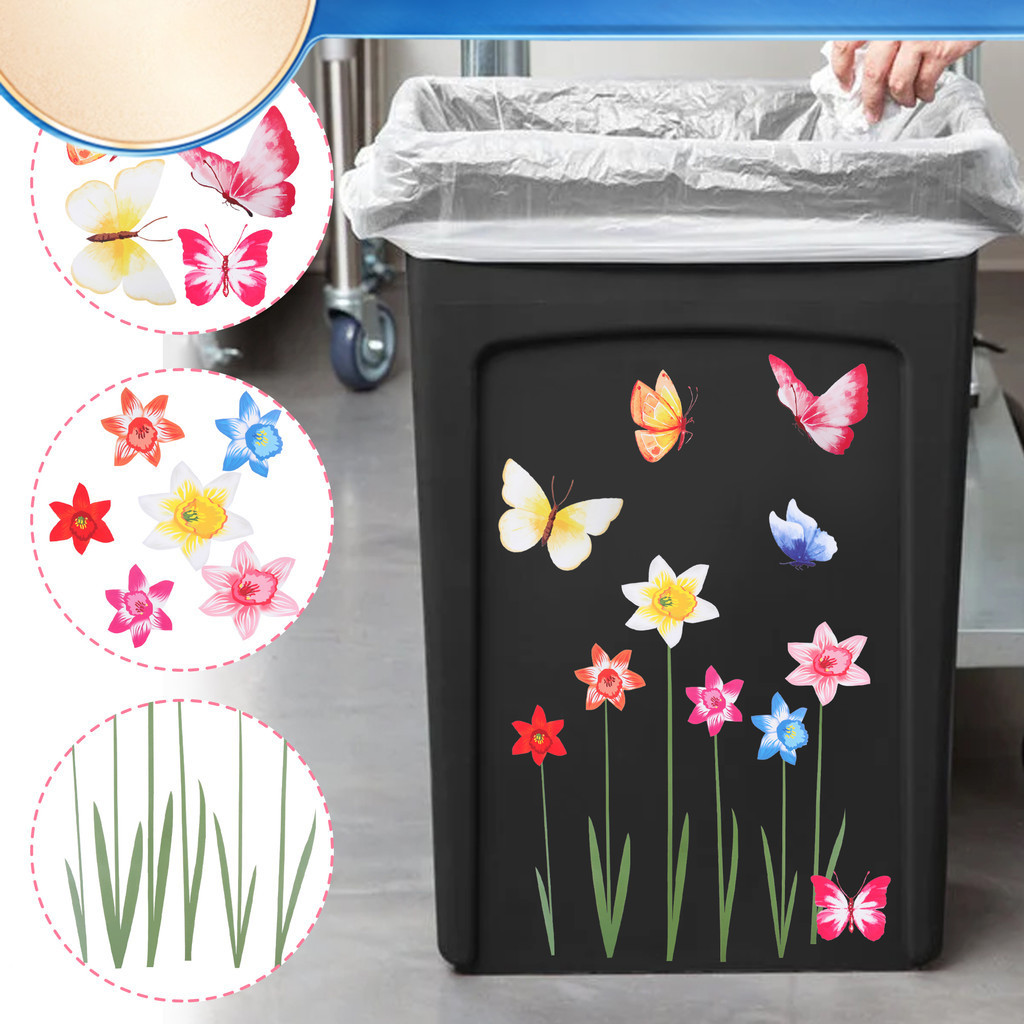 Exquisite Craft PVC Made Sticker Wheelie Bin Walls Window And Dust Bin ...
