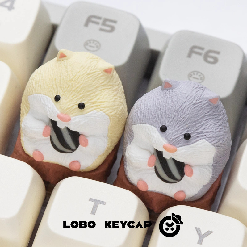 Lobo Original Hamster Series Pudding Hemp Mechanical Keyboard Unique ...