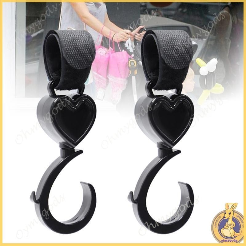 OMG* Upgraded Stroller Hook Stroller Bag Hook Plastic Mommy Bag Hooks ...