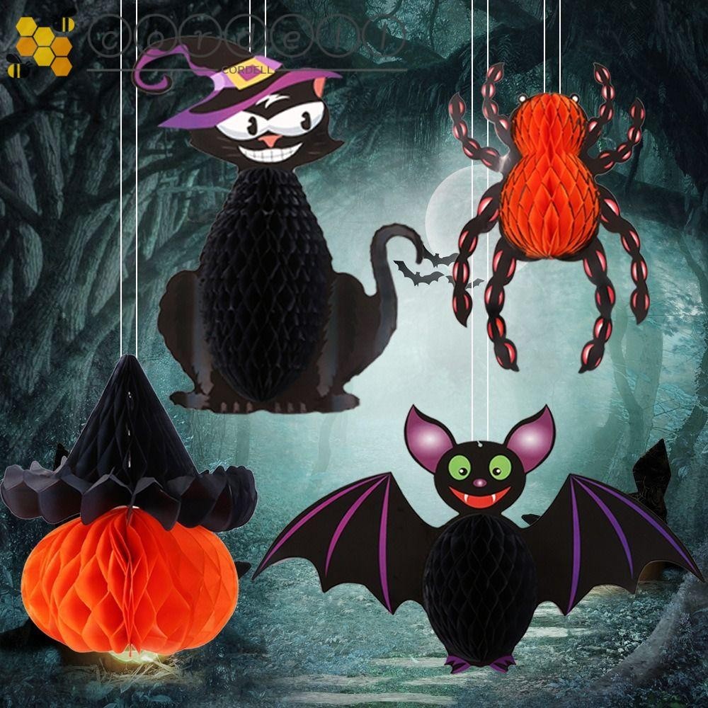 CORDELL Halloween Decorations, Movable DIY Hand-pulled Ornaments, Bar ...