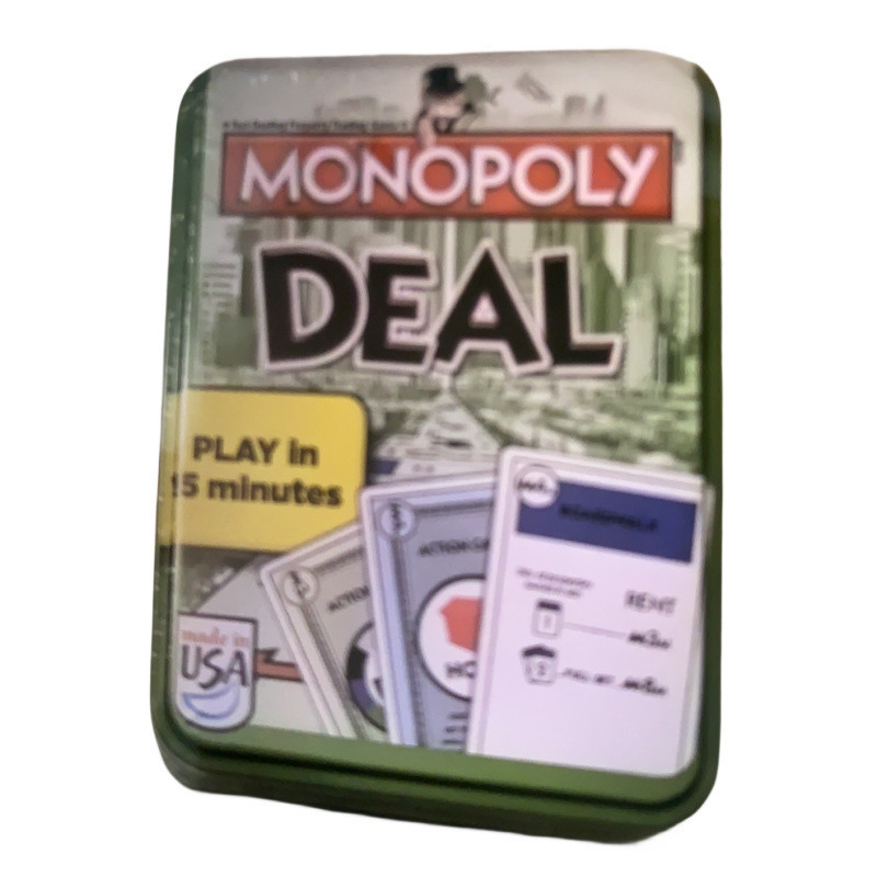 Hasbro Monopoly Deal Blue Box English Version Card Game Family Funny ...