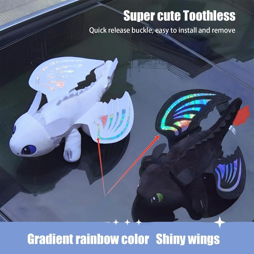 Toothless Helmet Doll Dragon Roof Tail Body Decoration Toothless Doll ...