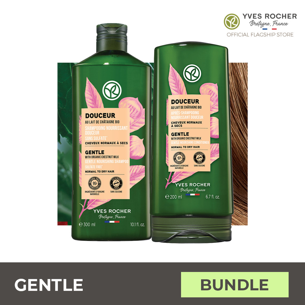 Gentle Nourishing Shampoo & Conditioner Bundle by Yves Rocher - For ...