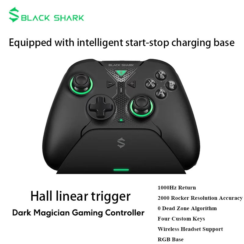 Black Shark Gamepad Wireless Controller Black Wizard Hall Magnetic ...